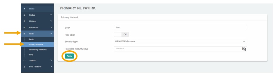 How do I view/change my WiFi settings for the Calix Blast U4 Wireless ...