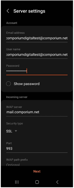 How Do I Setup Comporium.net Email On My Android Device?