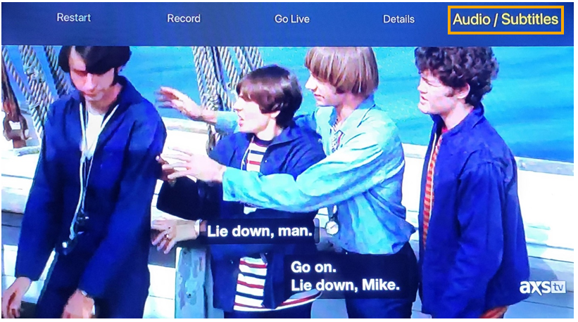 How do I turn on Closed Captions for Comporium Stream TV?